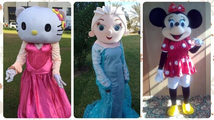 Hire a Mascot Entertainer in Dubai | Elegant Costumes Rental