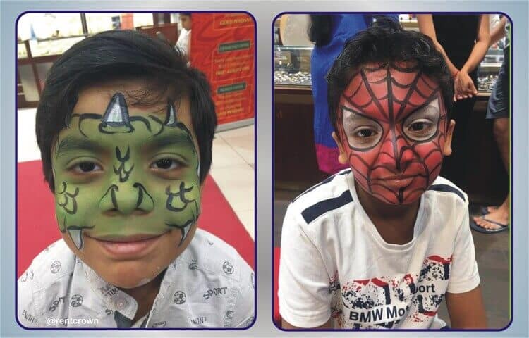 Hire Face Painter for party in Dubai | Face Painting service - Rentcrown